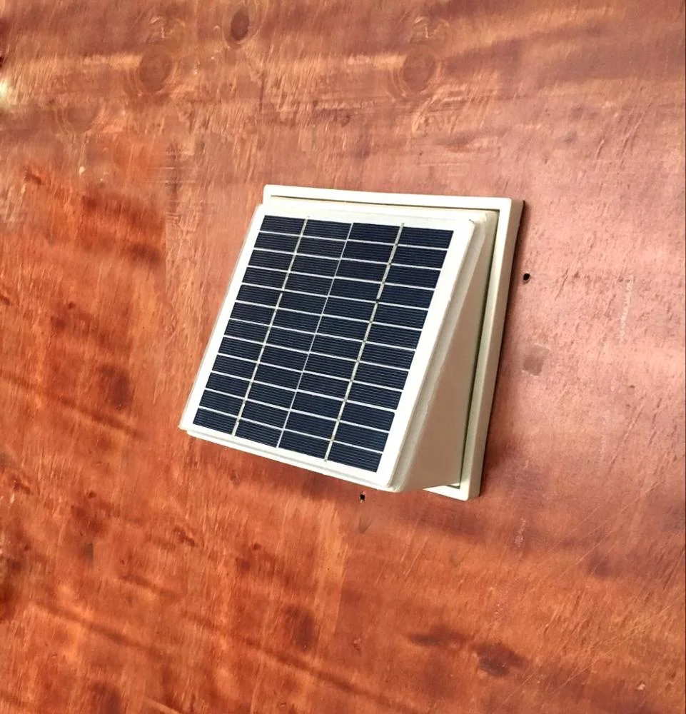 2.5w Solar Wall Fan Ventilation Fan Brushless Dc Motor Small House ...