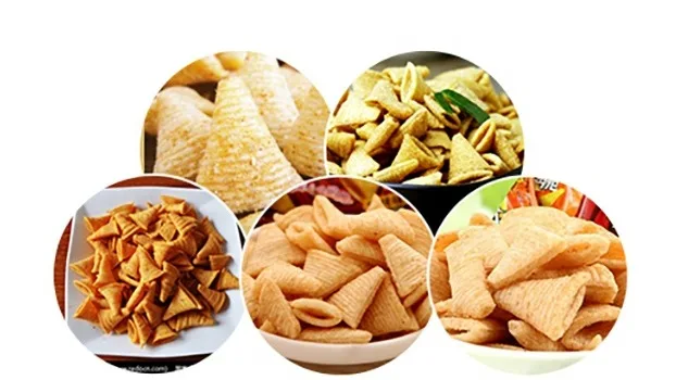 Automatic Corn Rice Crust Crispy Chips Bugle Sticks Extruder Snacks ...