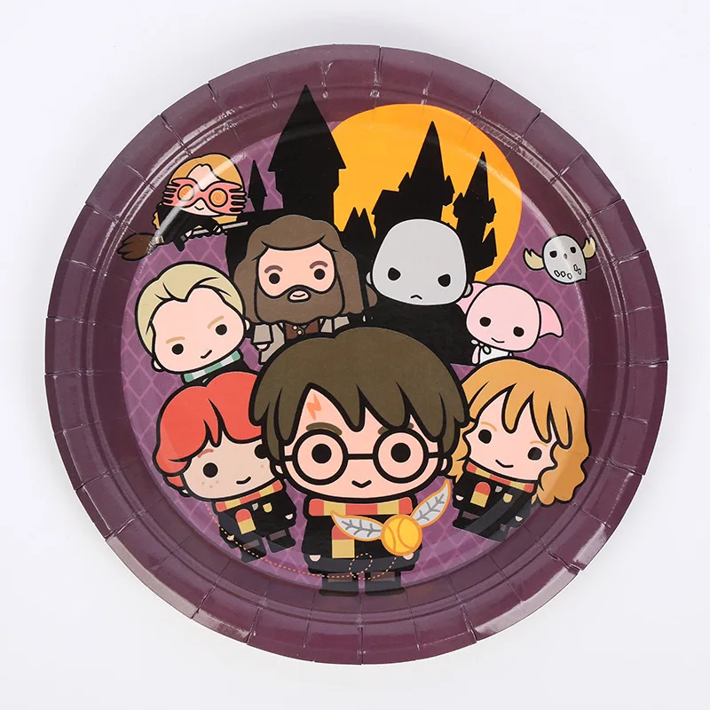 Cartoon Harry Potter Paper Cup Paper Plate Tablecloth Knife Fork Spoon ...