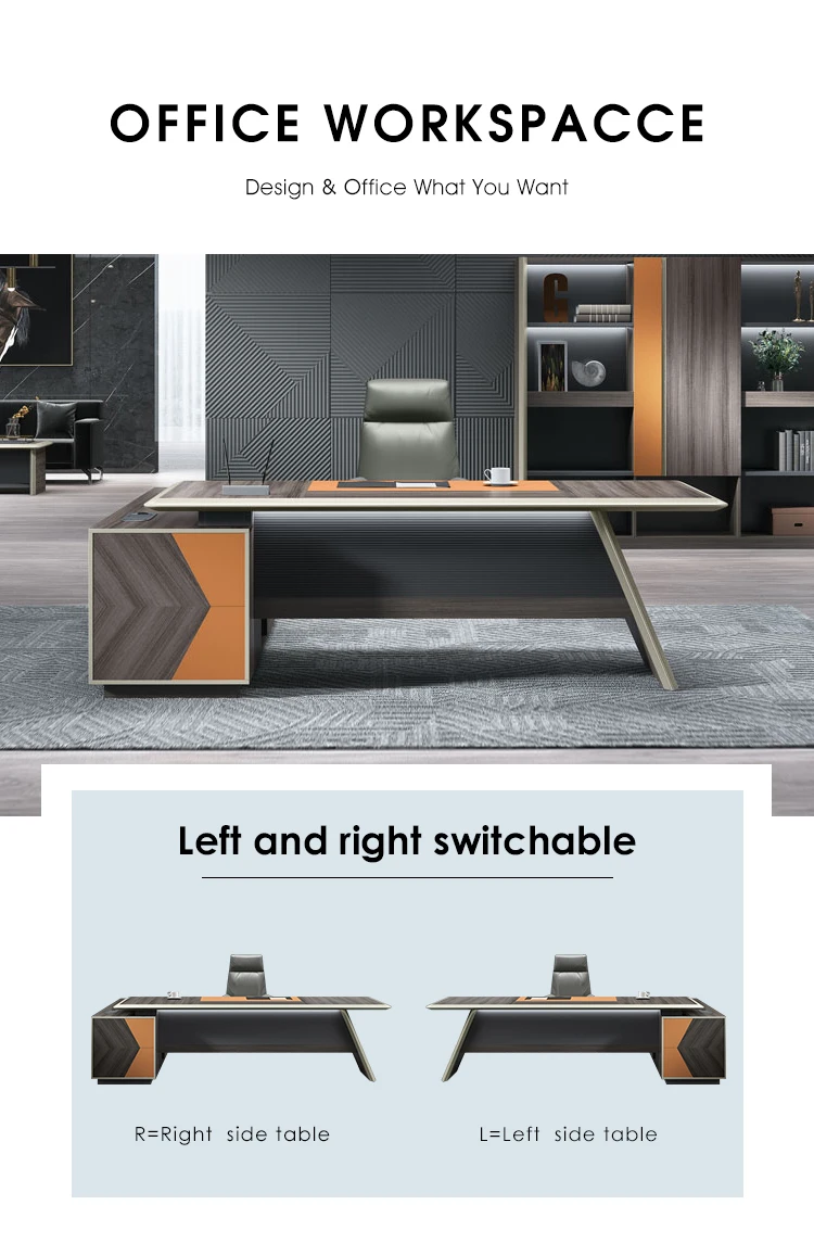 Luxury Office Tables And Chair Set Commercial Furniture Executive Ceo ...