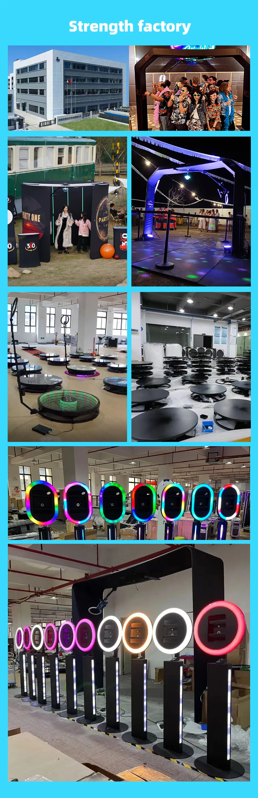 2025 New Style Photo Booth Magazines with RGB LED Lighting