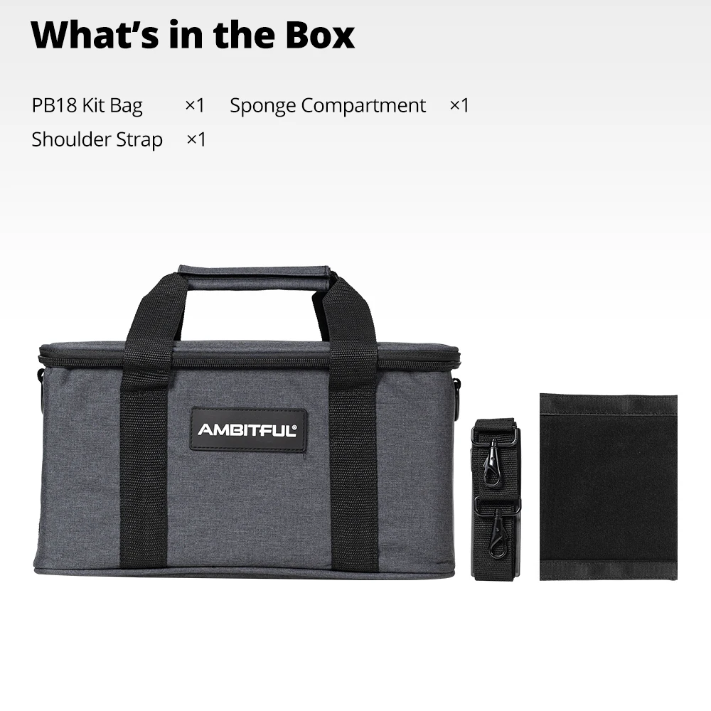 Pb18 Shoulder Straps Portable Carry Bag For Photo Video Studio Flash ...