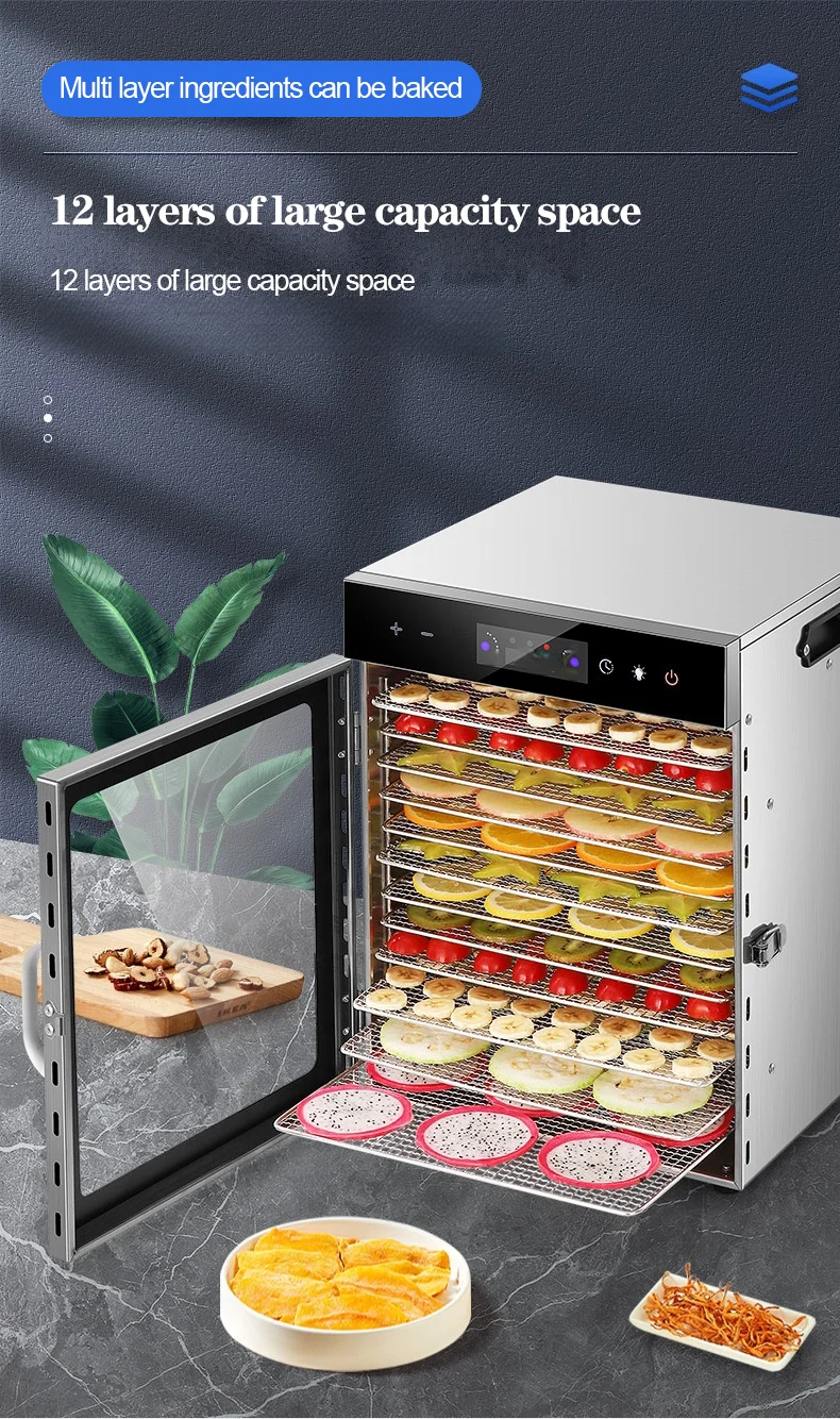 Mini Dry Fruits Machine Dryer Food Shop Fruit Drying Machine 100kg ...