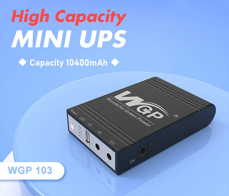 WGP Mini DC UPS 12V 2A - Reliable Power for Routers