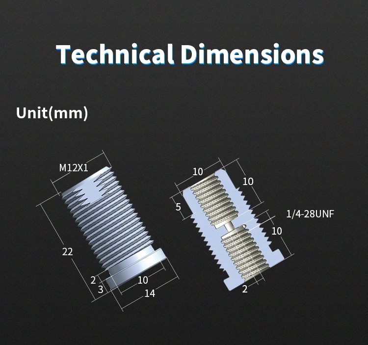 Threaded Screw Bulkhead Fitting - Reliable Tubing Connection
