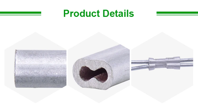 Aluminium Material Electric Fencing Steel Crimp Sleeve for Fence Rope ...