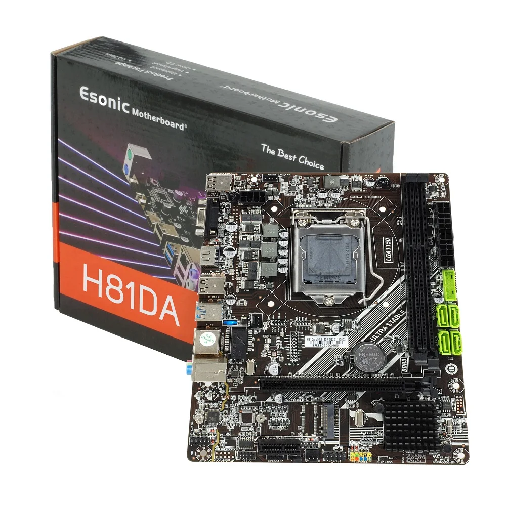 Esonic H81 Motherboard M.2 Nvme Ddr3 H81 Chipset Lga 1150 Desktop Pc ...
