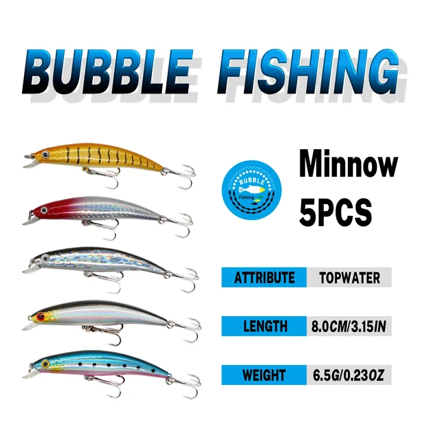 Artificial Heavy Sinking Minnow Hard Fishing Lure Floating Minnow Lure ...