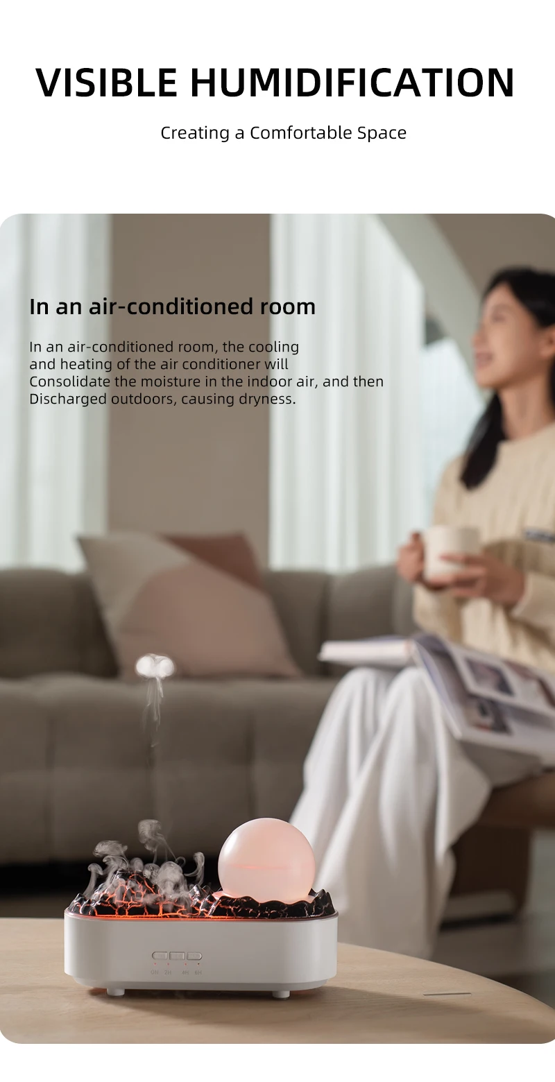 New Arrival Water Drop Cloud Humidifier Adjustable Cool Mist Rain Cloud ...