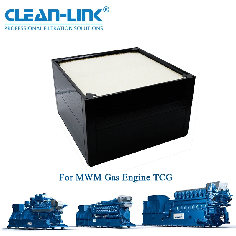 Pleated HEPA Filter for MWM Gas Engine TCG 2032 - High Efficiency