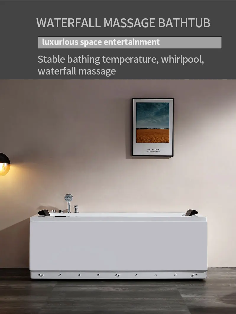 Luxury Hot Indoor Large Massage Spa Acrylic Shower Whirlpool Jetted ...