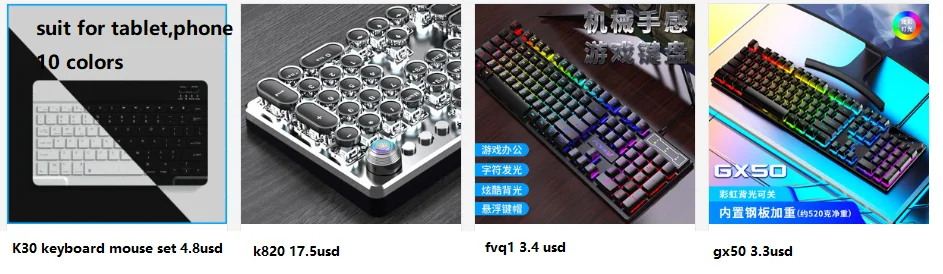 Original Factory 200 Different Types Keyboard G21b Led Light Gaming Keyboard And Mouse Combos
