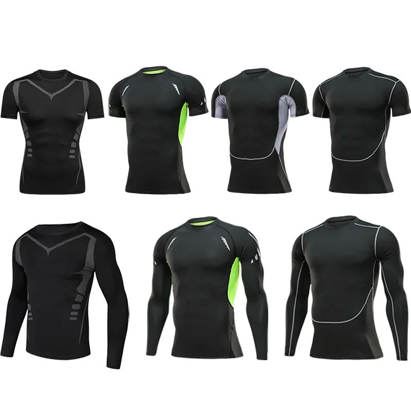 Custom Men Fitness Clothing Quick Dry Compression Gym Fitness Sets Men ...
