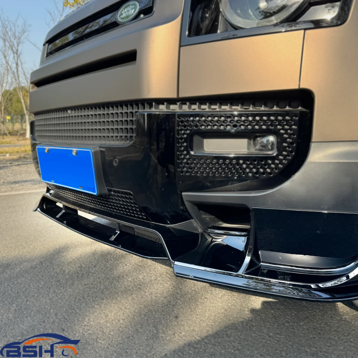 Car Bumper Auto Parts Mansory Style Matte Black Front Lip For Land ...