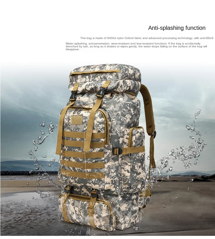 Camping Tactical Backpack Outdoor Travel Bag Tactical Hiking Backpack ...