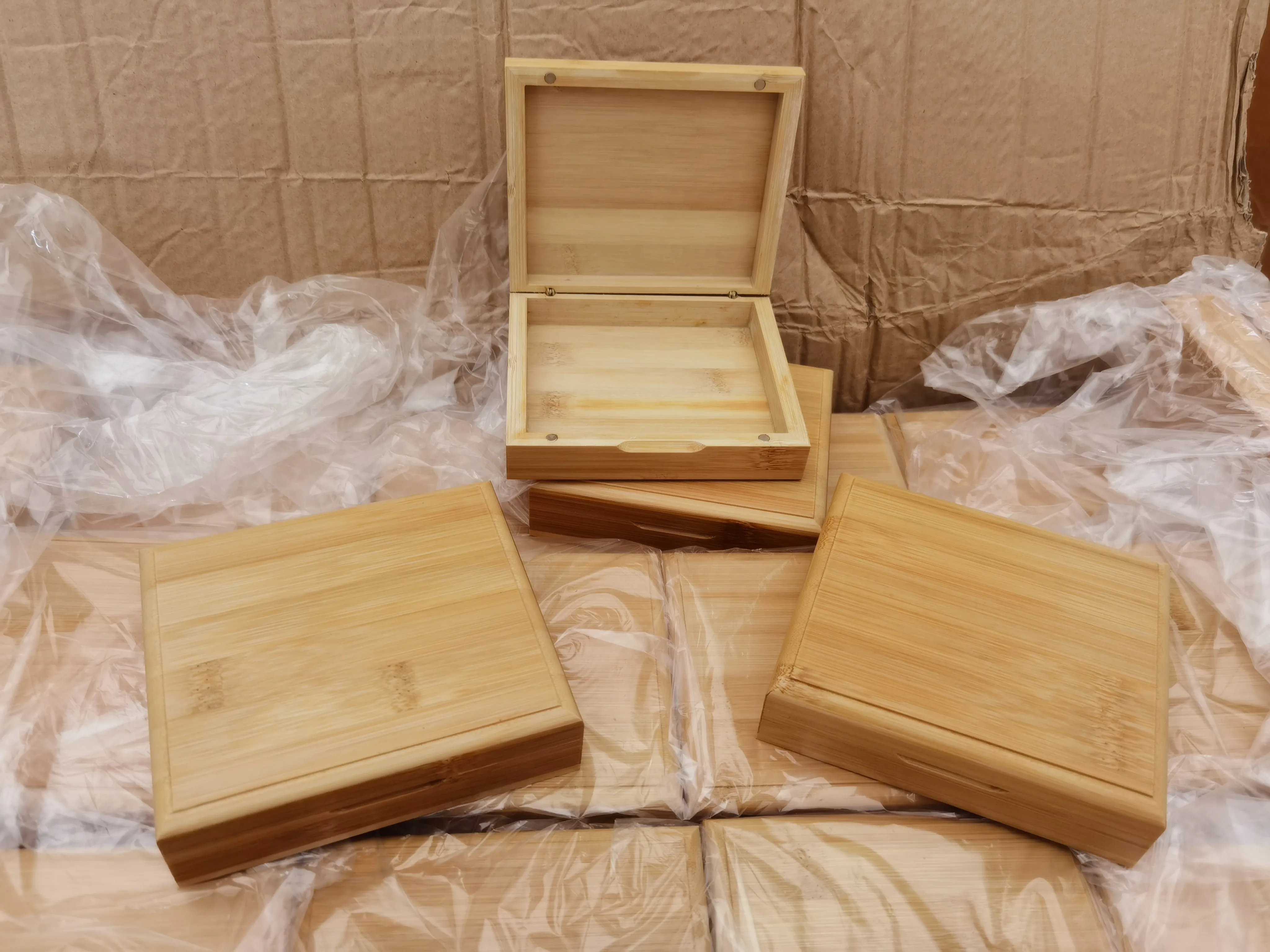 Wood Packing Boxes Custom Logo Box For Gift Pack Handmade Craft Storage ...