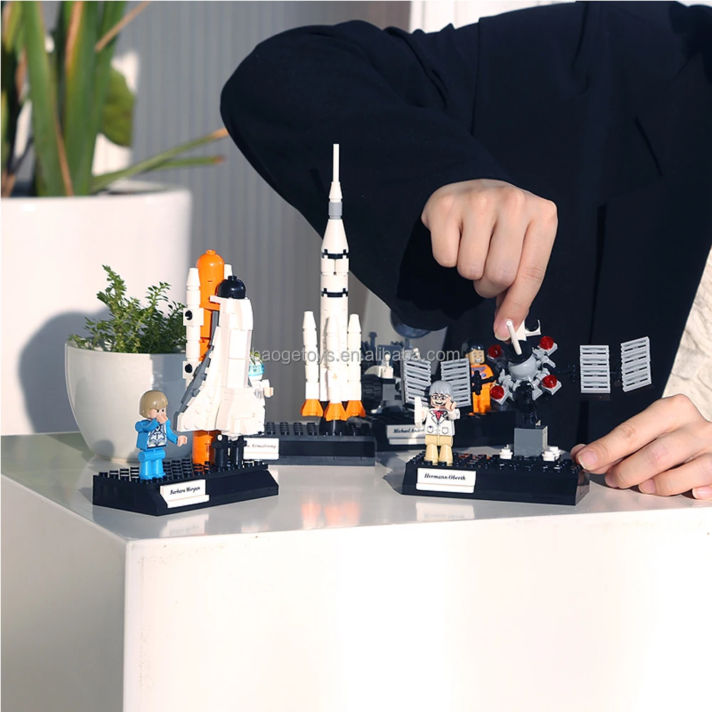 Wange Gcc Certificate Toys Plastic Building Blocks Brick Space Rockets ...