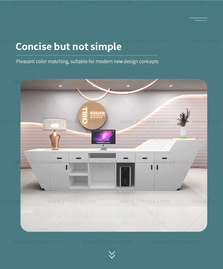 Fashion Design Reception Desk For Beauty Salon Lobby Hotel,Wooden ...