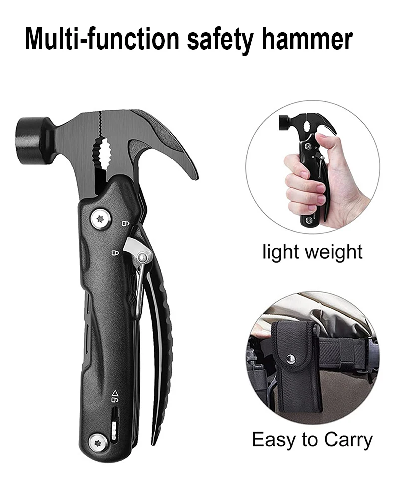 Mini All In One Multitool Survival The Claw Hammer Martillo Martelos ...