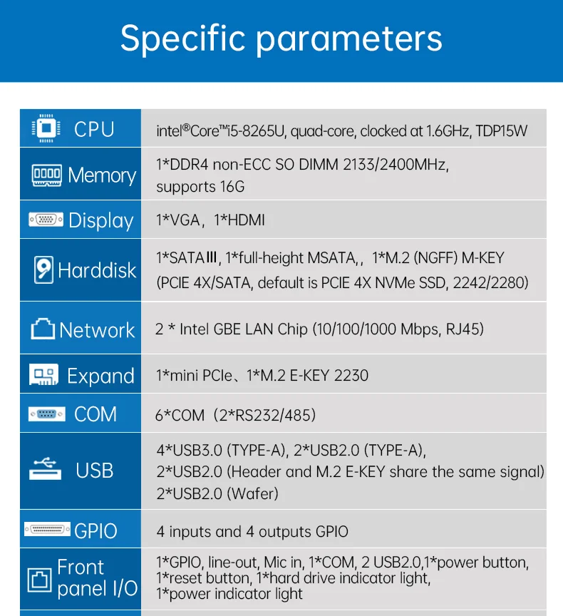 Sinsmart Factory Direct Sales 8-way Gpio Fanless Industrial Computer ...