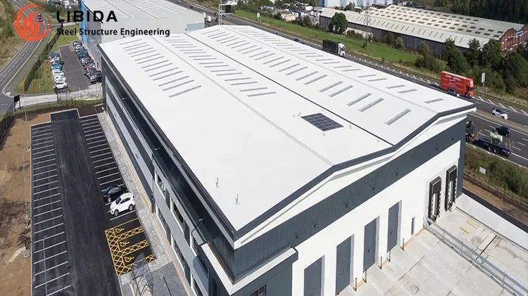 Metal Building Construction Gable Frame Prefabricated Industrial Steel ...