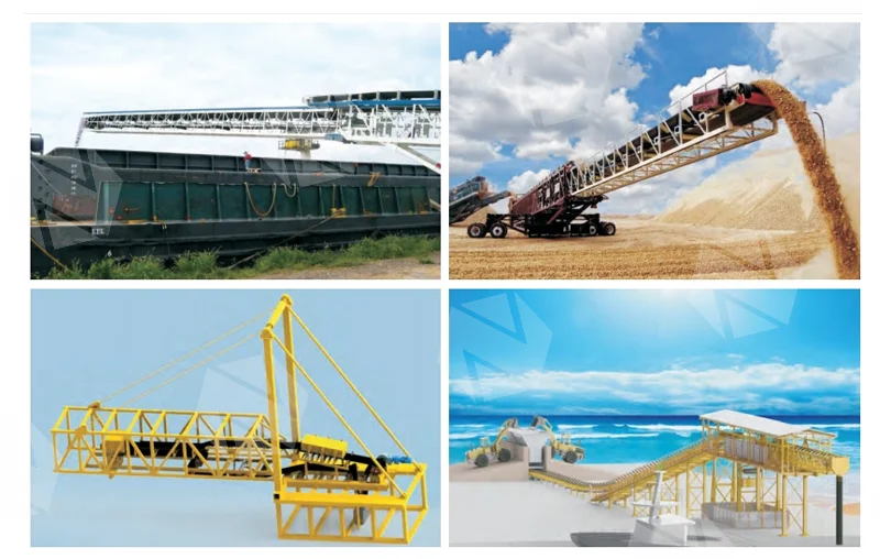 Bulk Material Handling Stacking Ship Loader Mobile Telescopic Radial ...