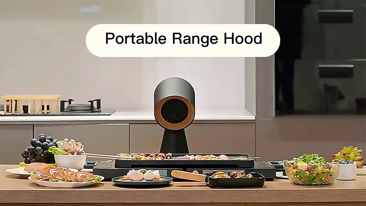 Kitchen Cooking Purifiers Portable Desktop Kitchen Range Hood With ...