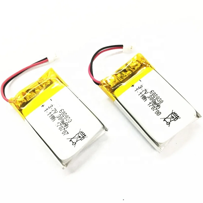 Benutzerdefinierte LP 802030 Lithium-Polymer-Batterien – 3,7-V-Optionen
