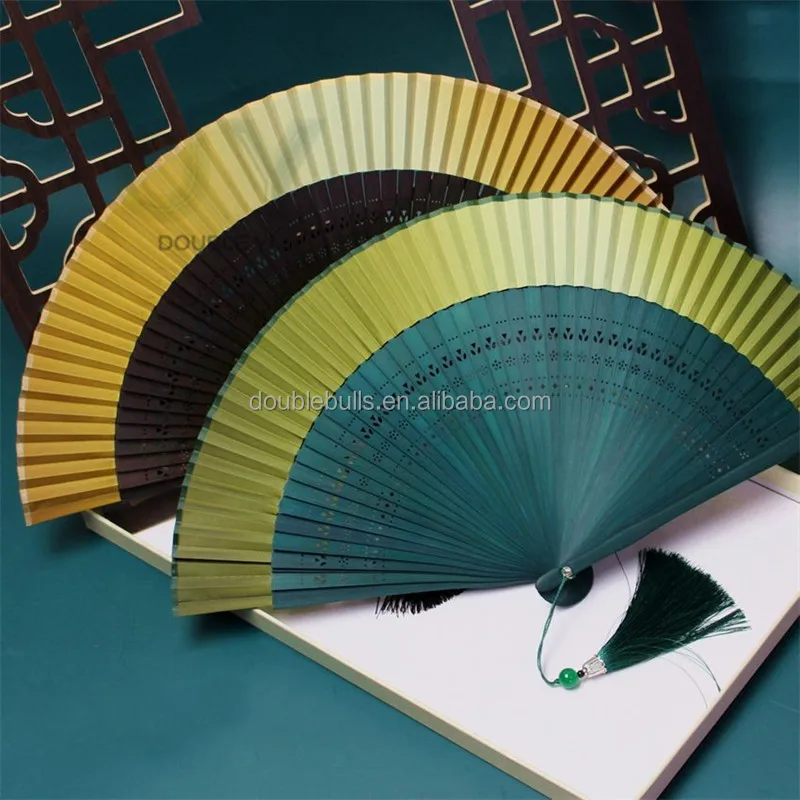 Chinese Antique Silk Hand Fan Manual Folding Bamboo Silk Fan Beautiful ...