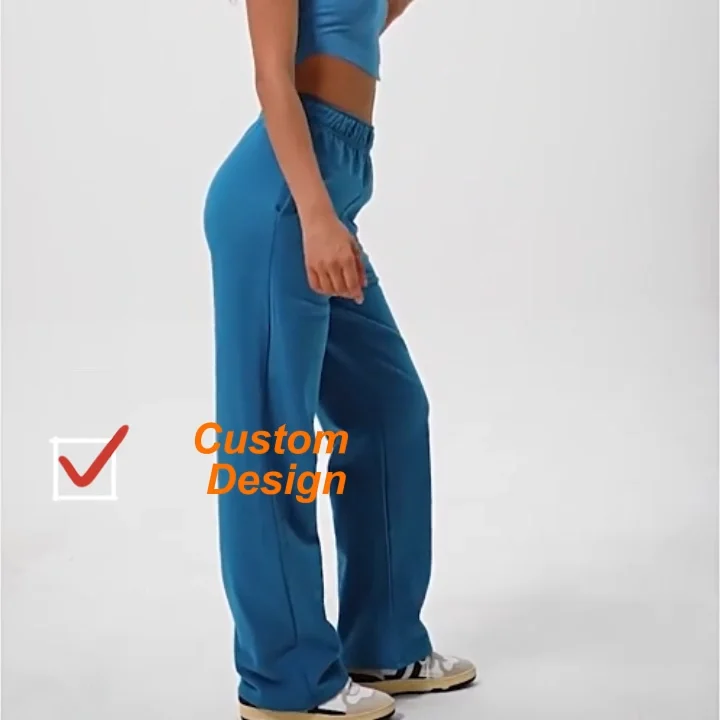 High Quality 2 Piece Sweatsuit Outfits Tracksuit Set Long Sleeve Crop ...