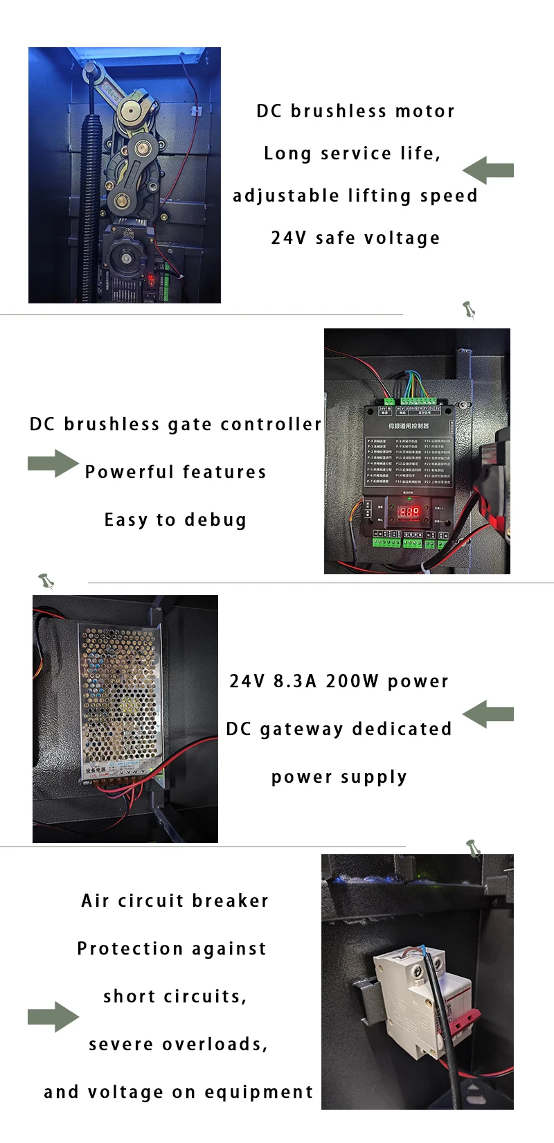 Automatic Boom Barrier Gate with RFID Reader for Indoor/Outdoor Parking ...