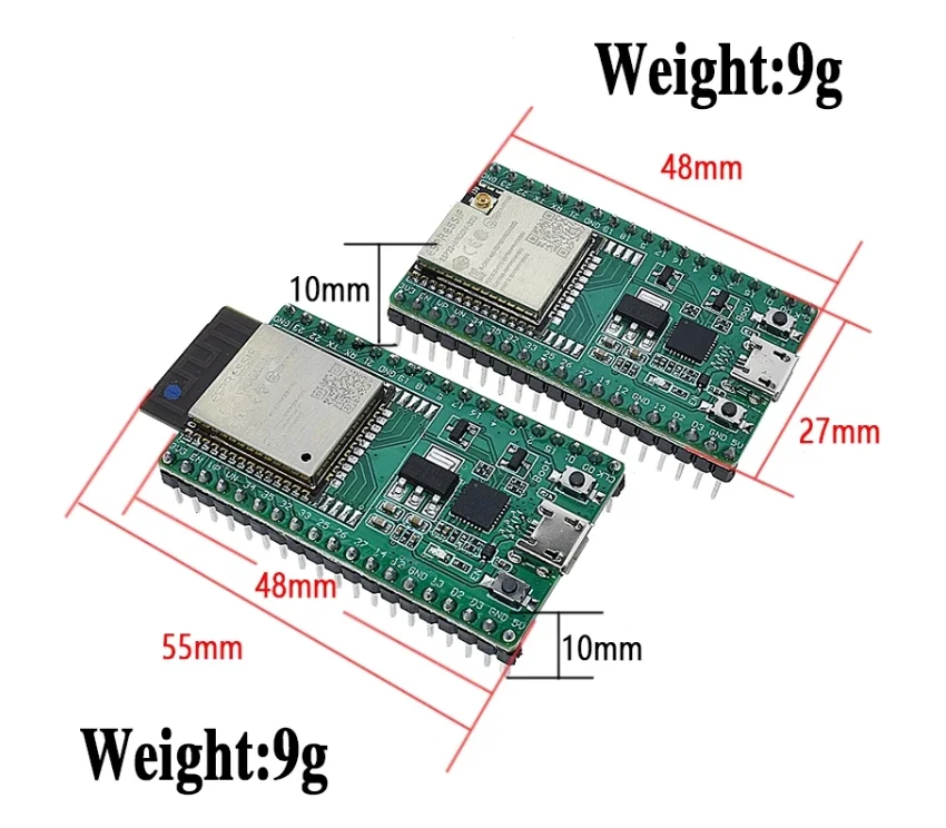 Wholesale Esp32-devkitc Core Board Esp32 Development Board Esp32-wroom-32d Esp32-wroom-32u Green ...