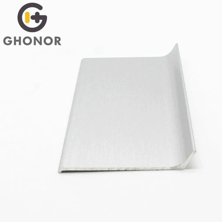 Foshan 60mm 80mm 100mm 120mm Aluminium Metal Flat Wall Edge Skirting ...