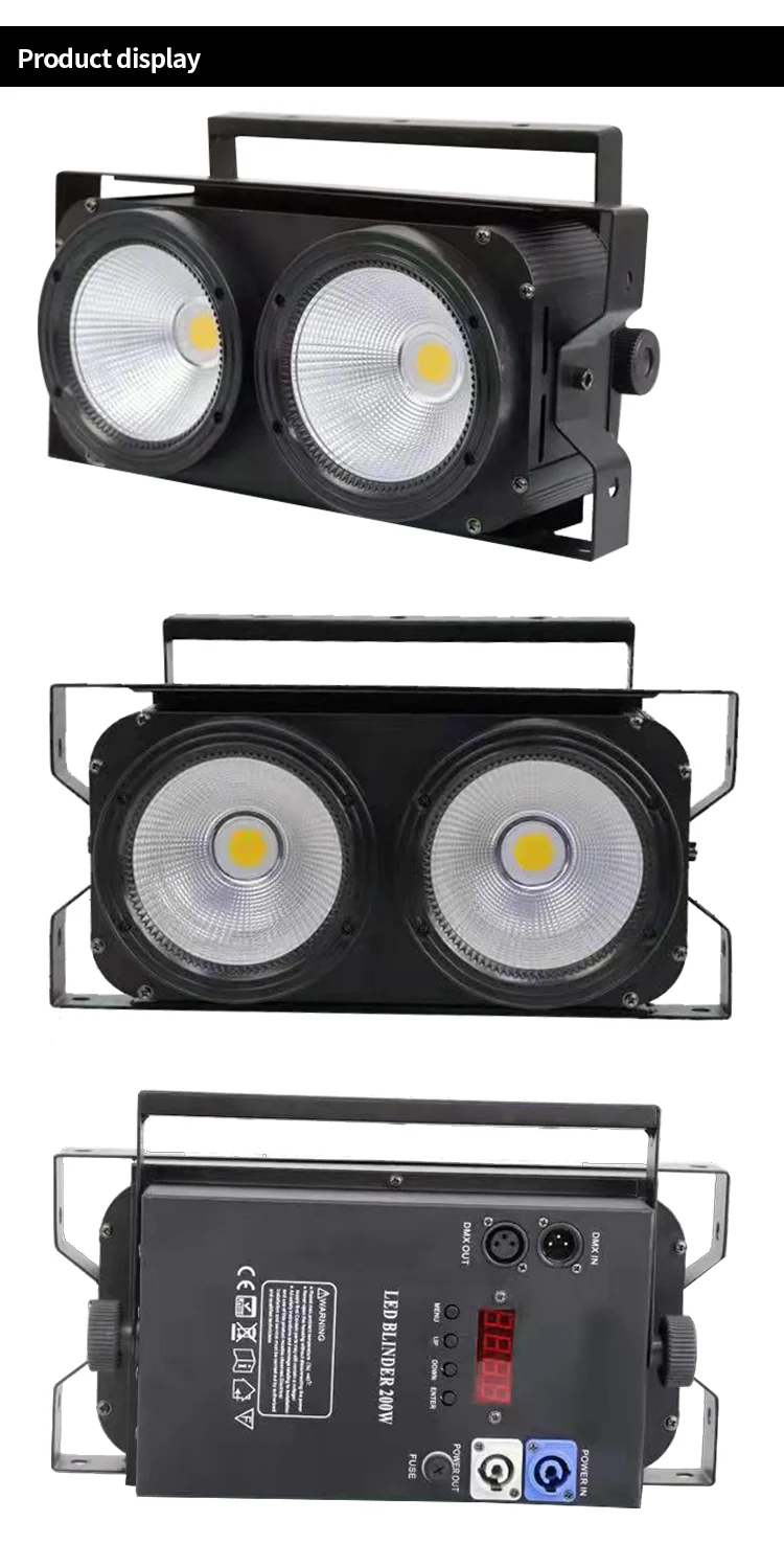 200w Warm White/cool White 2in1 Rgbw 2*100w Cob Led Audience Audience ...