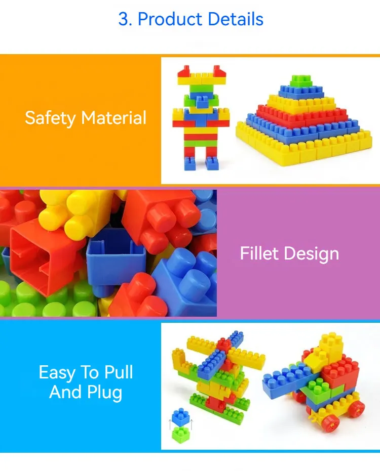 Classic Creativity - Large Particle Plastic Toys for Kids