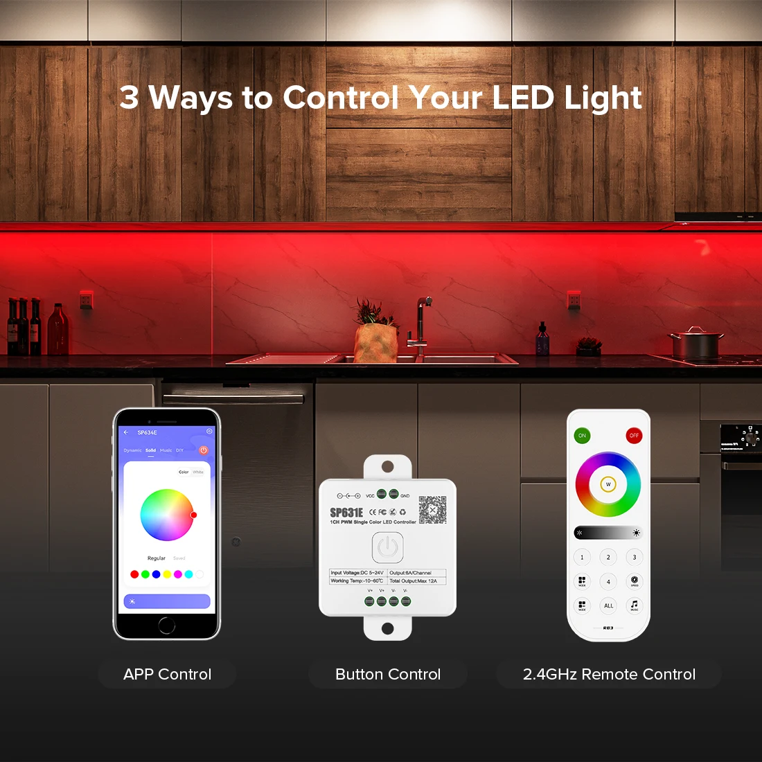 FCOB 2835 5050 Dimmer CCT RGB RGBW RGBCCT PWM SPI Led Strip