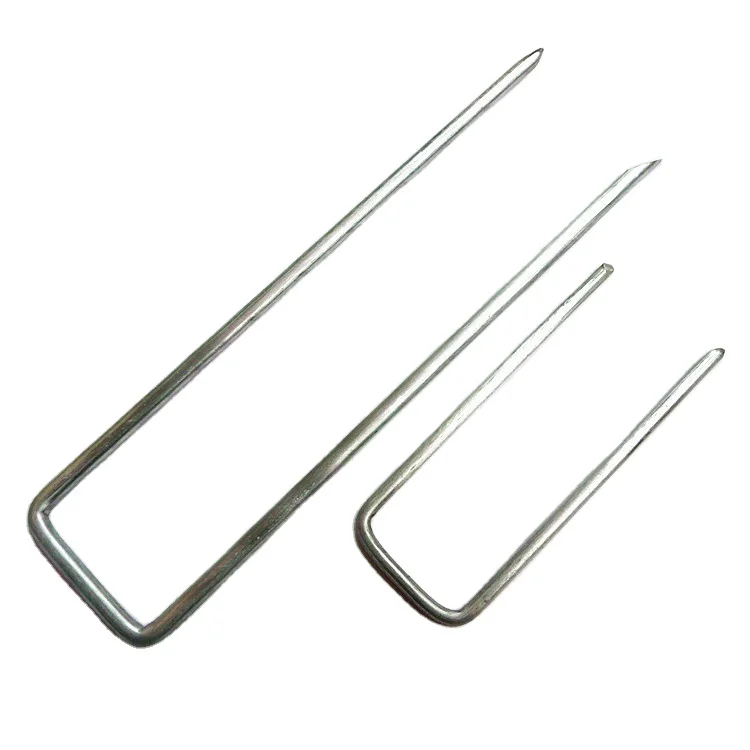 U-Shaped Landscape Staples Galvanized Garden Staples for Outdoor Fabric ...