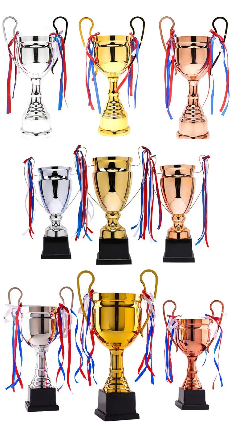 Luxury Metal Trophies with Wood Base Quick Production Electroplated ...