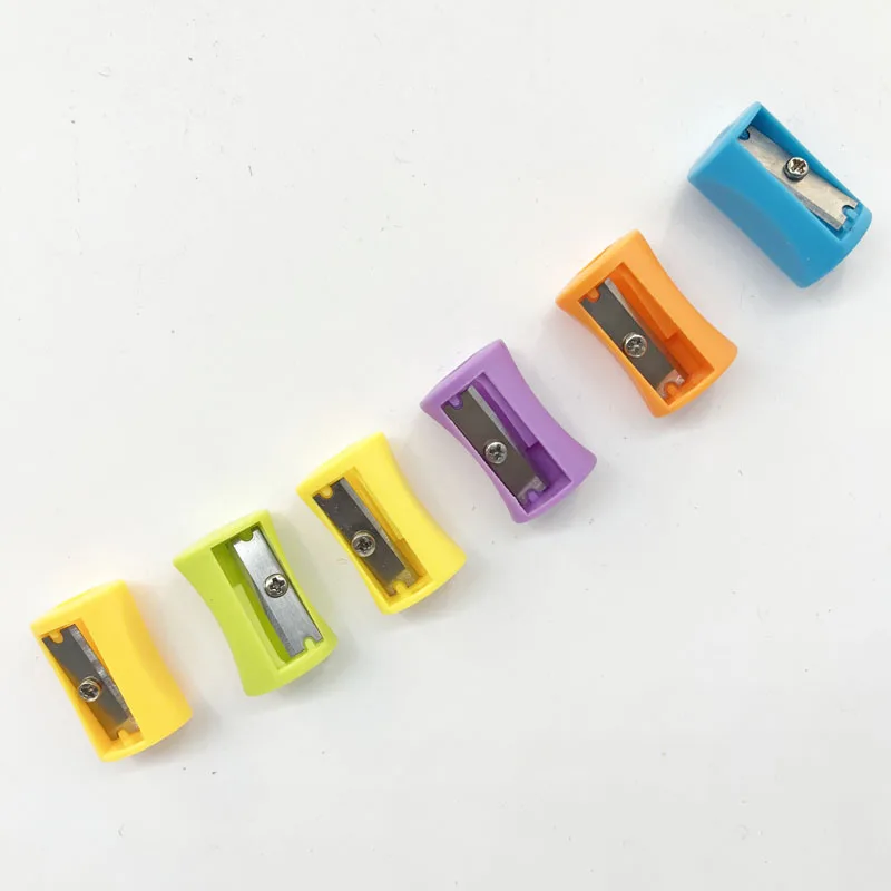 Hot Sale Mini Pencil Sharpener One Hole Plastic Pencil Sharpening Tool ...