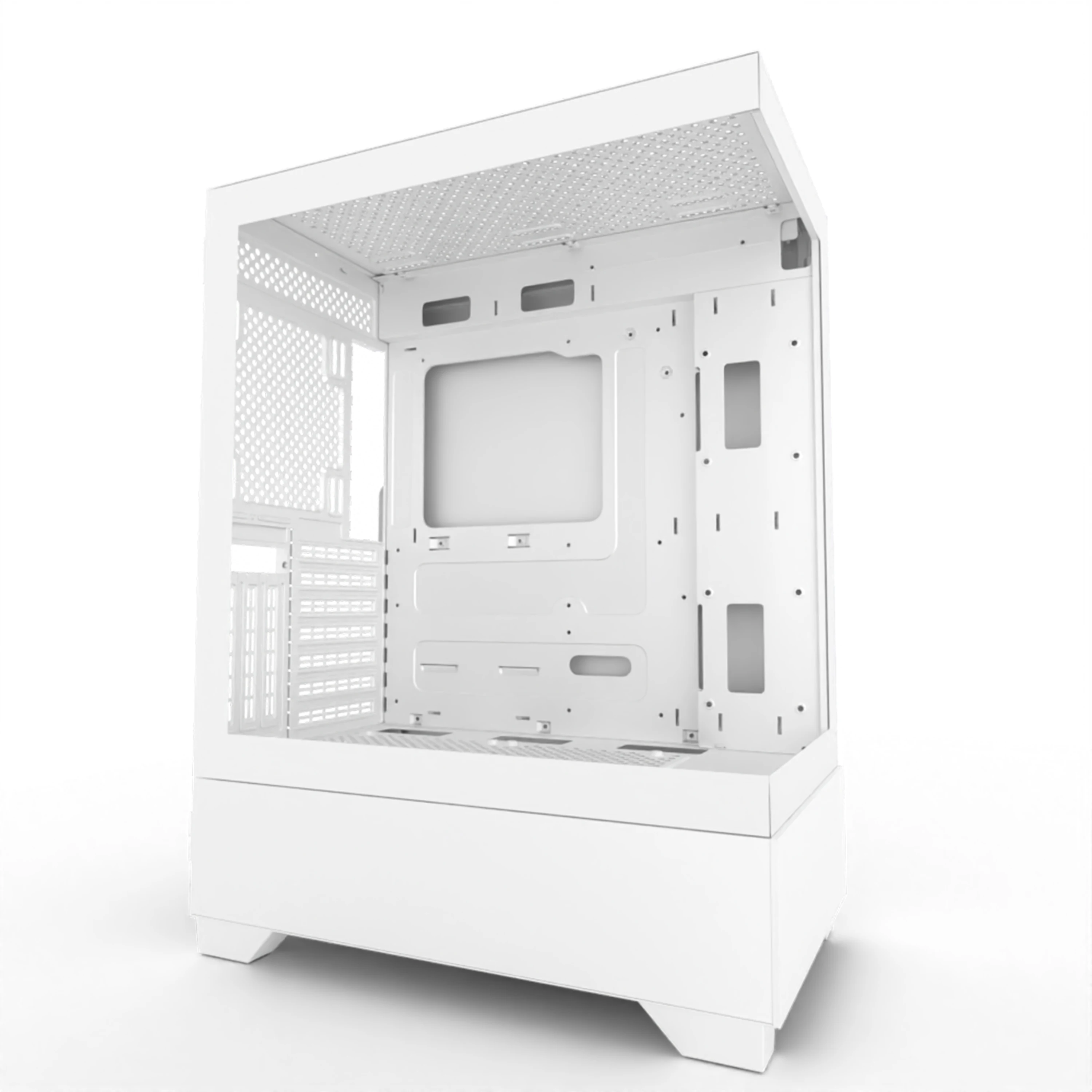 Dual Tempered Glass ATX Mid Tower PC Case 240mm Liquid Cooler Support ...