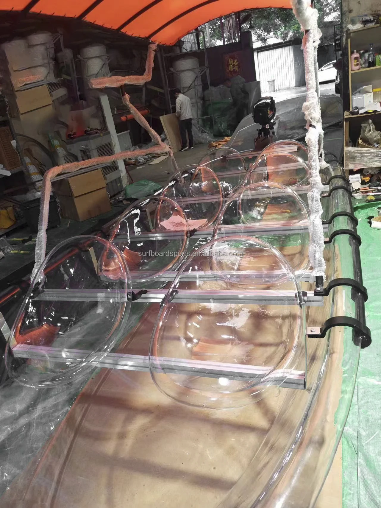 Large 8-Seater Clear Kayak – Ideal for Lakes & Rivers, Max Load 800KGS ...