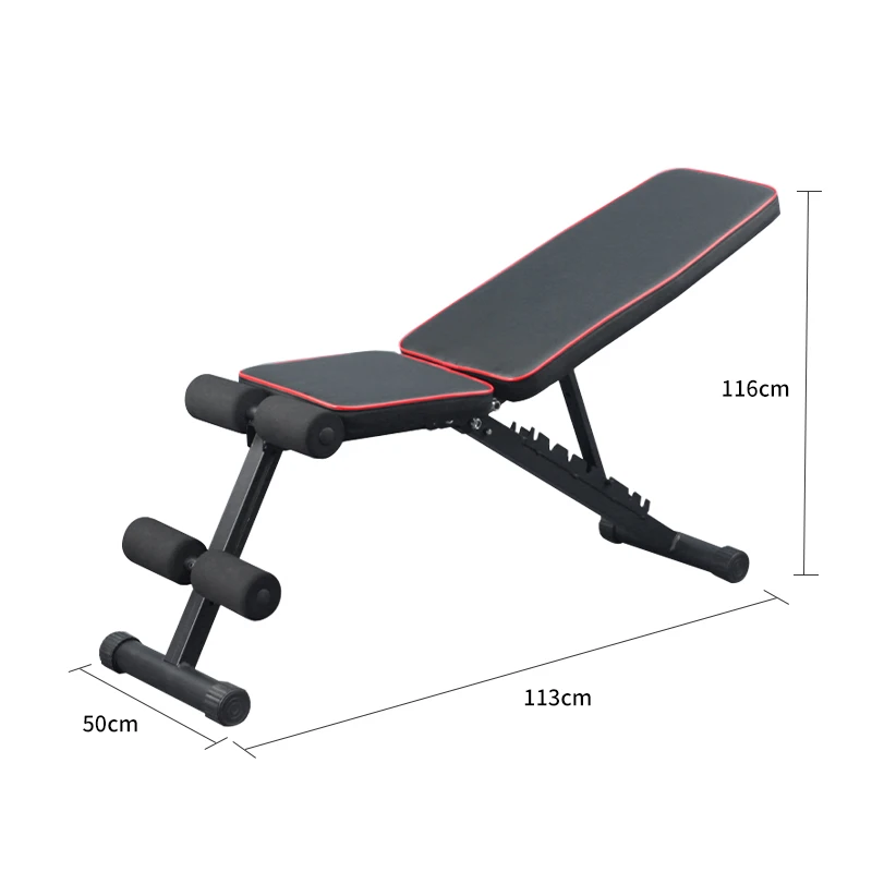 Heavy Duty Adjustable Weight Lifting Bench Fitness Equipment Foldable ...