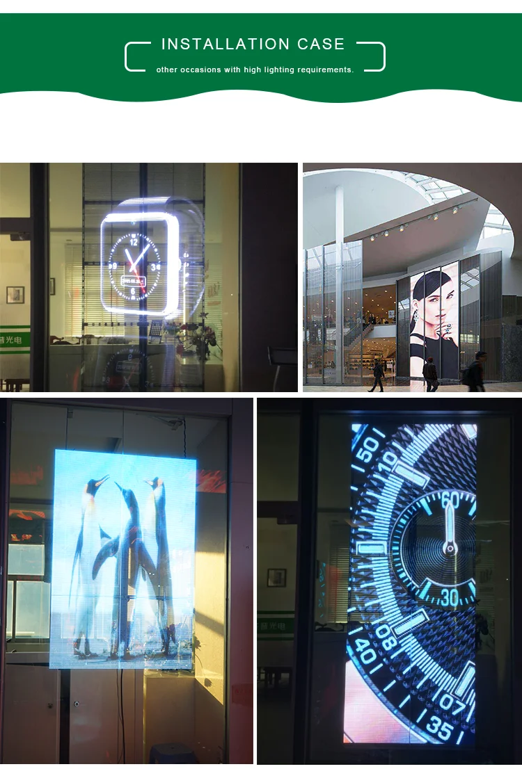 Outdoor Transparent Led Screen Glass Window Transparent P3.91 Led ...