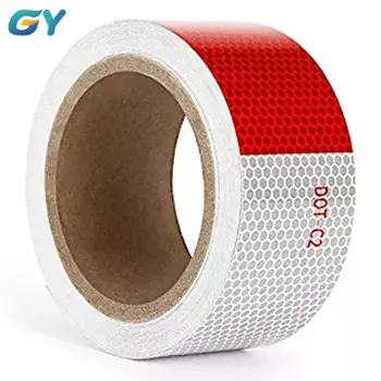 50mm Red-white Dot-c2 Reflective Tape Light Reflective Tape Micro Prism ...