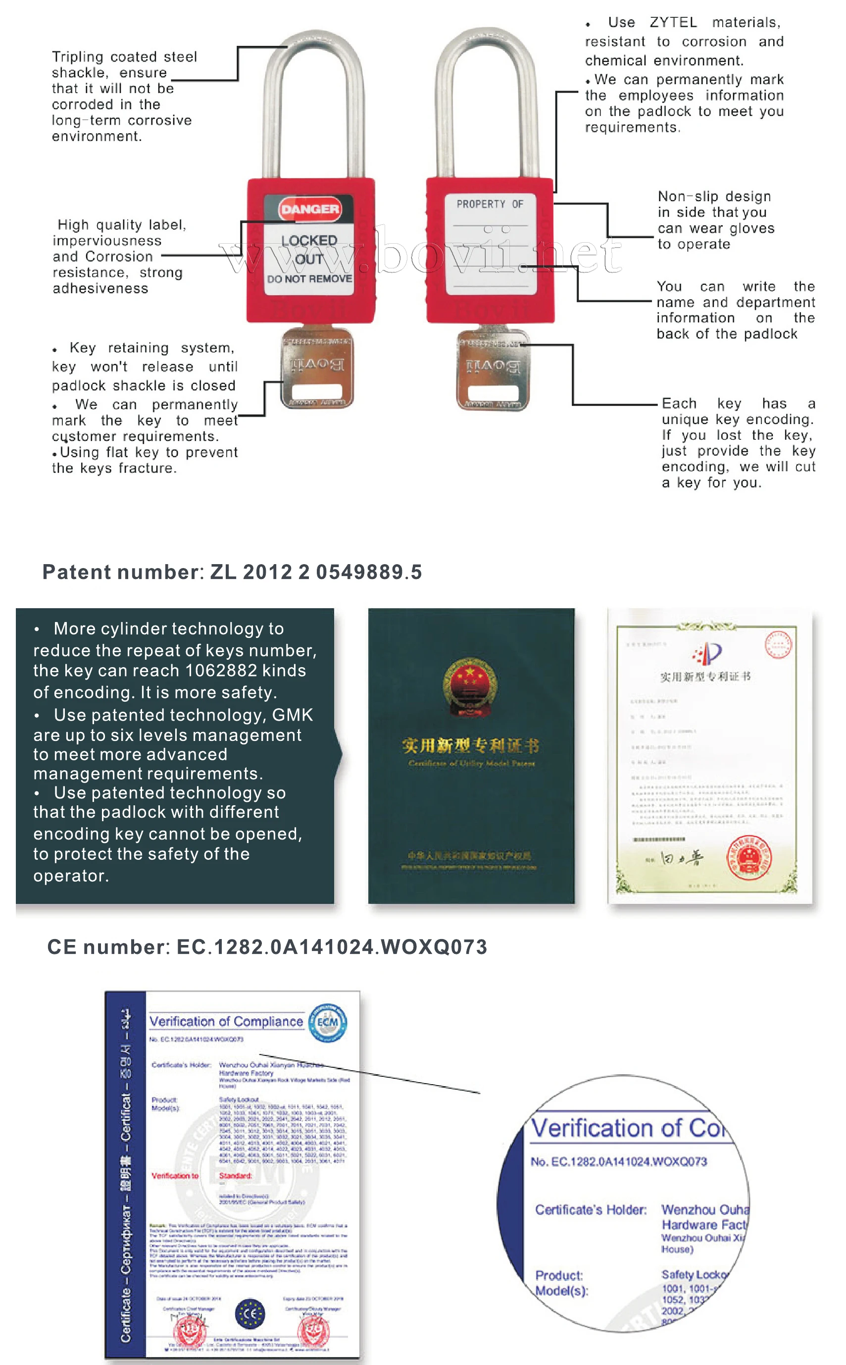 Lockout Tagout Padlock Industrial Customized Lockout Kit Shackle Safety ...