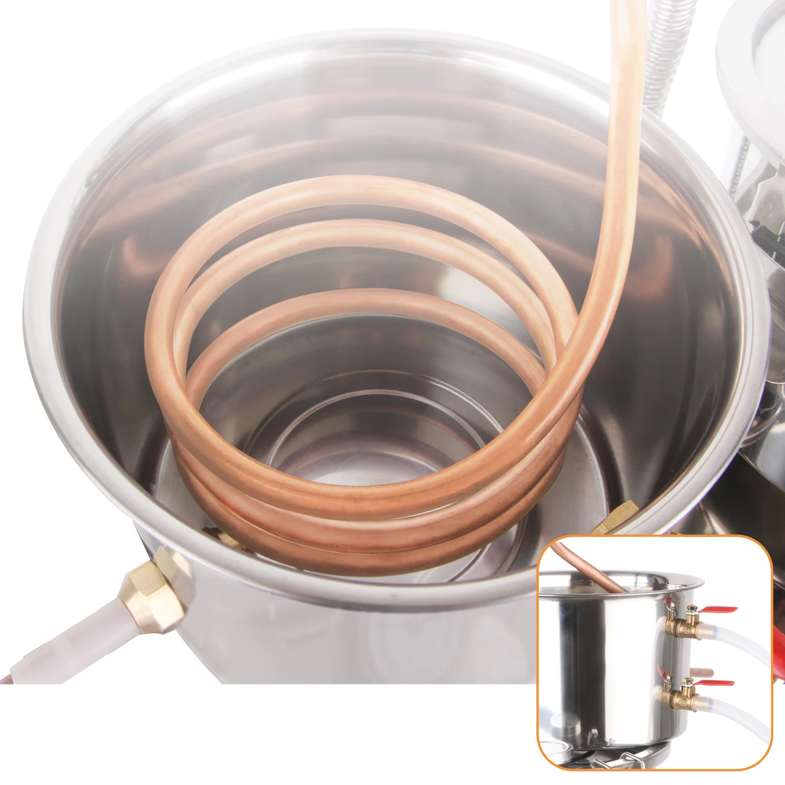 12L Mini Alcohol Distillation System Stills Distiller Pot for Wine ...