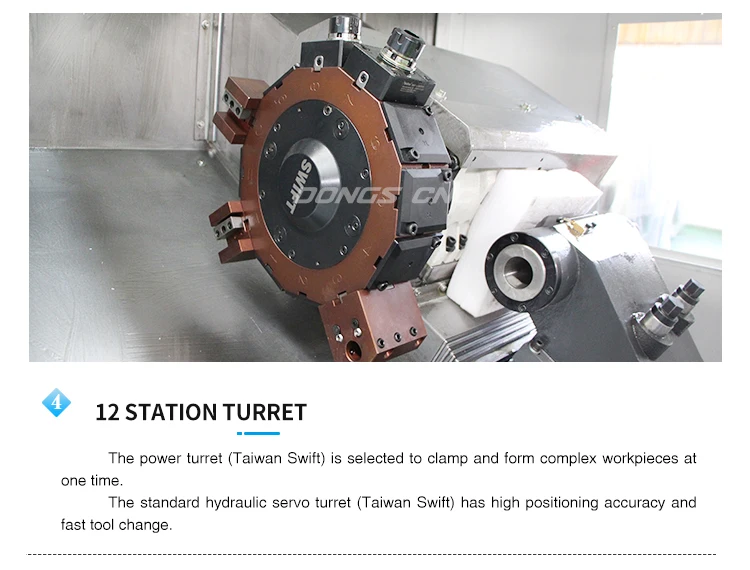 Dongs Turret for Metal Cnc Lathe Slant Bed CNC Lathe Machine Turning ...