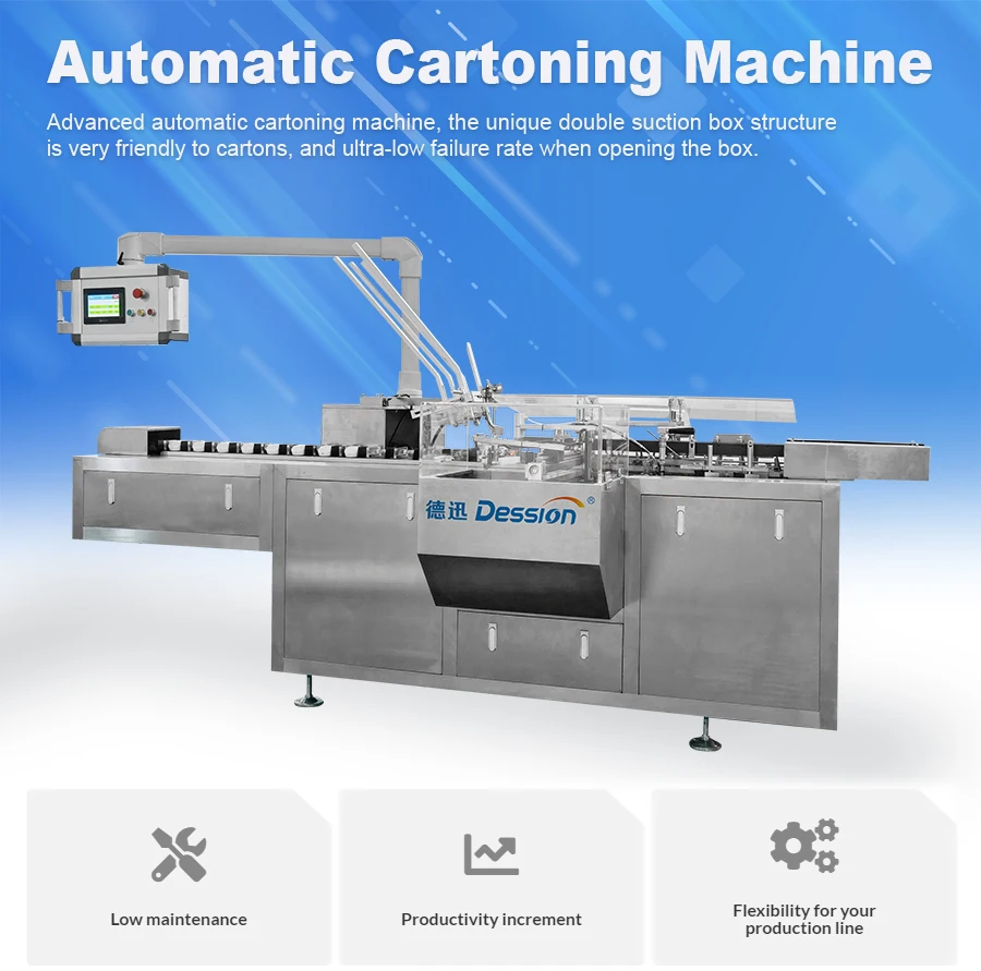 Dession Cartoning Machine - Efficient Snack Food Packing