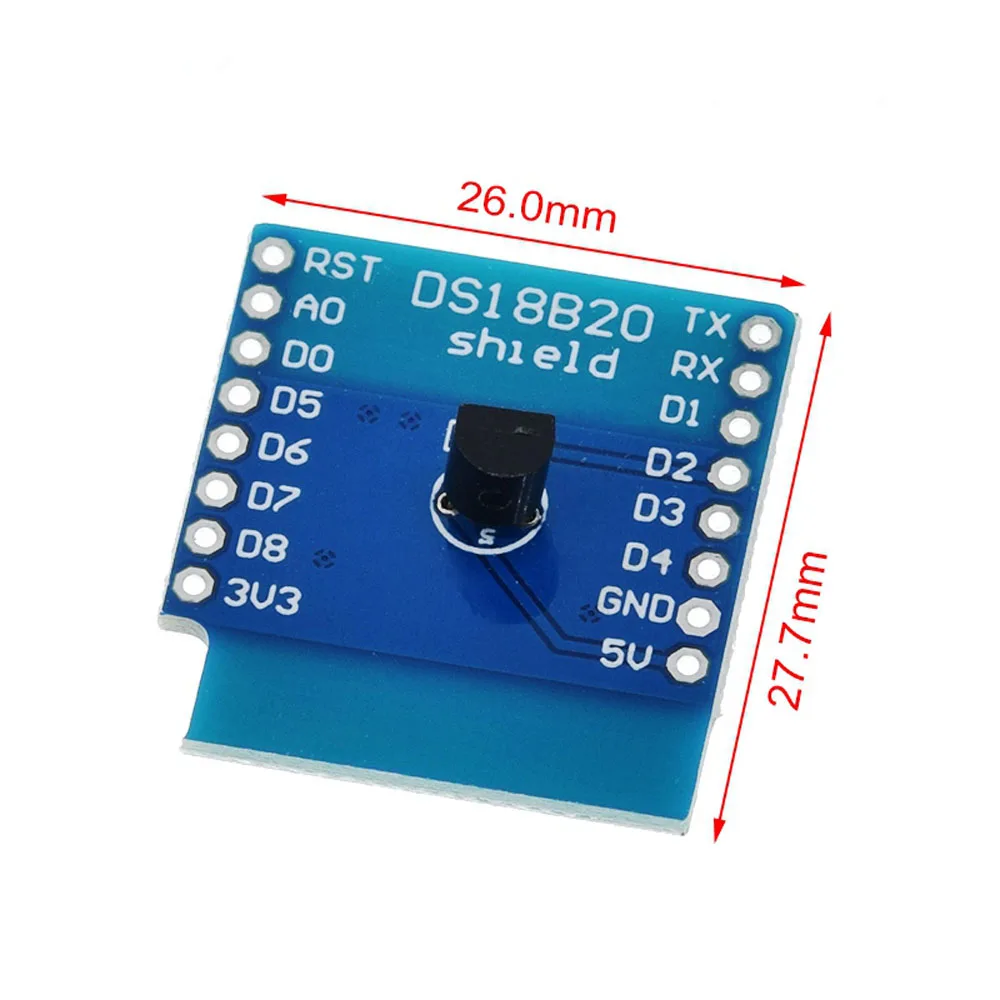 DS18B20 Temperature Sensor Module Measurement Module for WEMOS D1 Mini ...