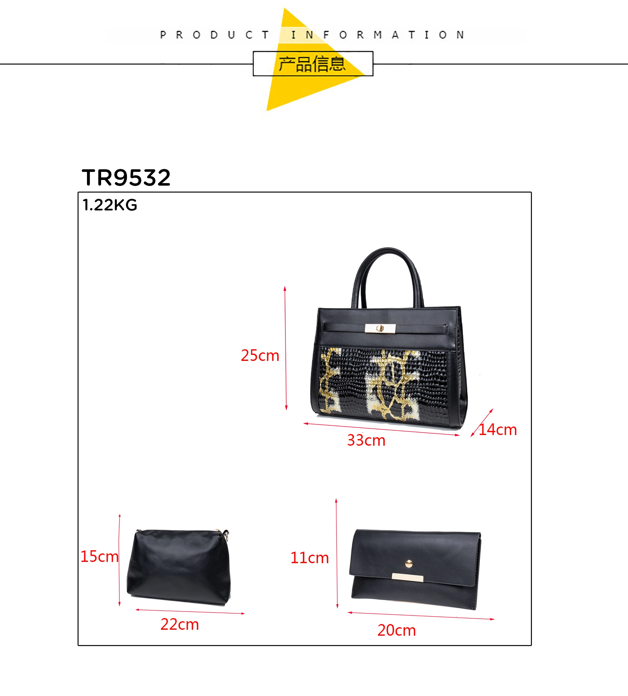 Jiali QAZA Clutch Tote Handbags with Removable Straps and Zipper ...